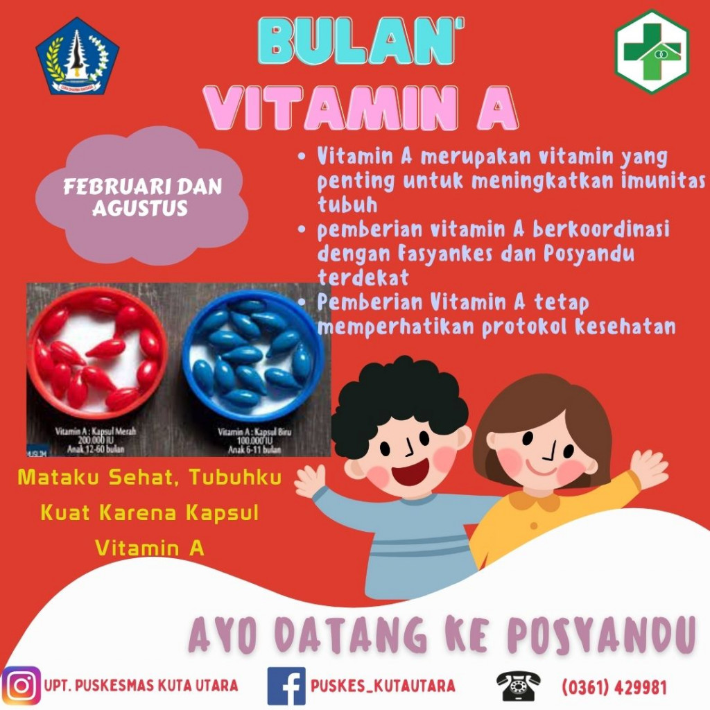 VITAMIN A DAN OBAT CACING | Puskesmaskutautara Badung